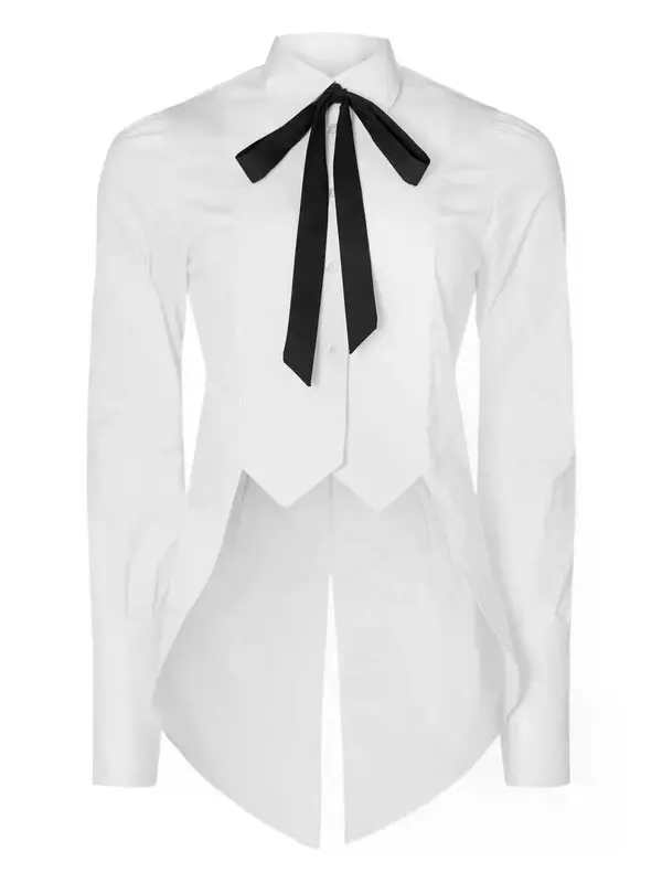 TEMPERLEY LONDON Tuxedo Inspired Shirt - White