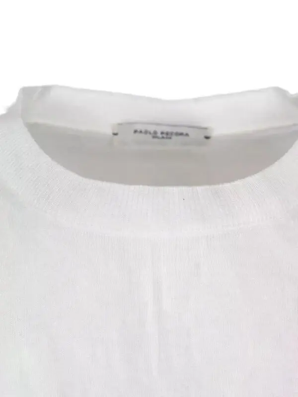 PAOLO PECORA Fine-knit Cotton T-shirt - White