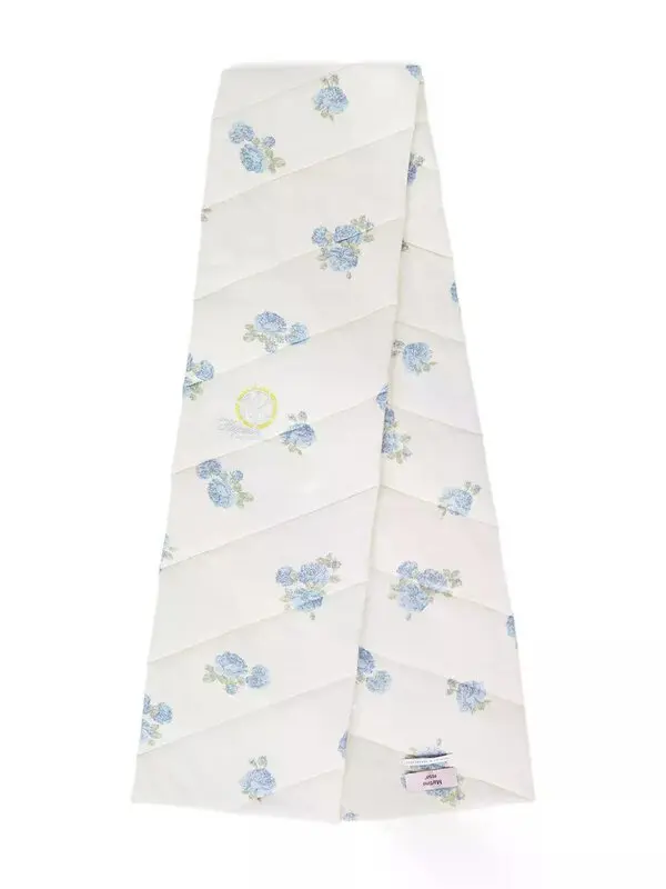 Martine Rose Floral-print Scarf - White