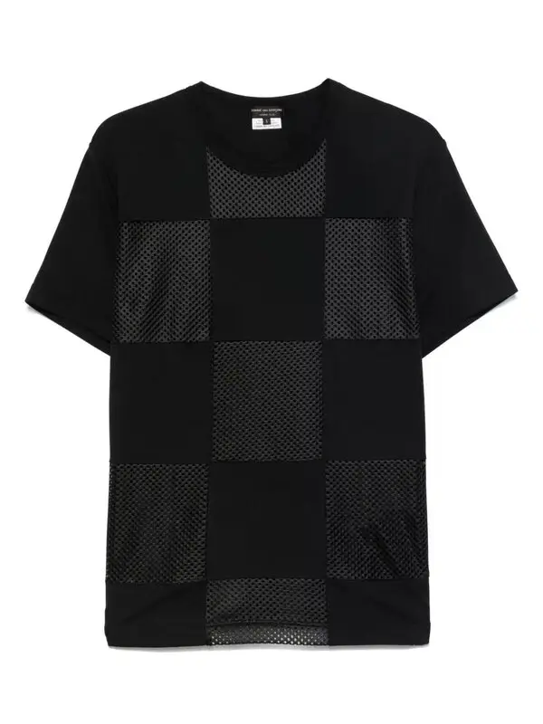Comme Des Garçons Check-pattern T-shirt