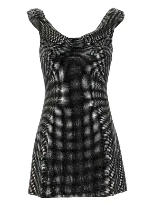 Giuseppe Di Morabito Draped-neck Mini Dress - Black