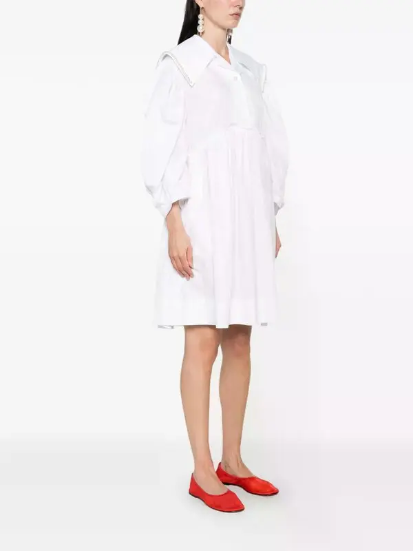 Simone Rocha Beaded Sailor-collar Mini Dress