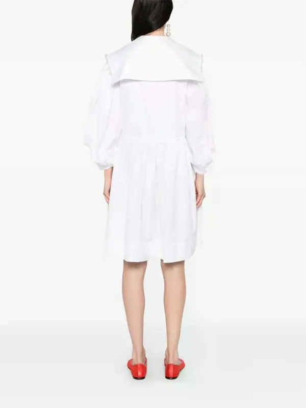 Simone Rocha Beaded Sailor-collar Mini Dress