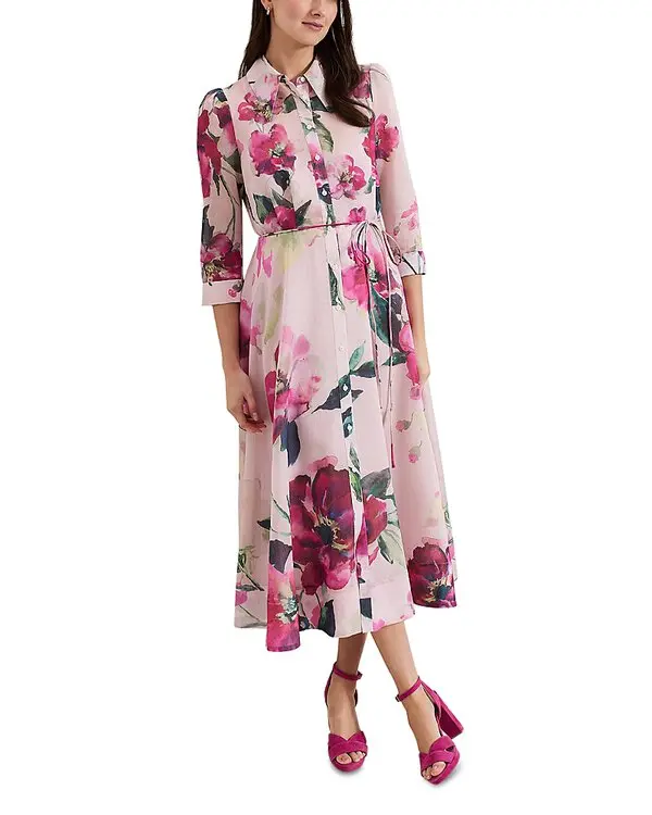 Phase Eight Anabella Shirt Dress In Pale Pink 42% Off Editorialist