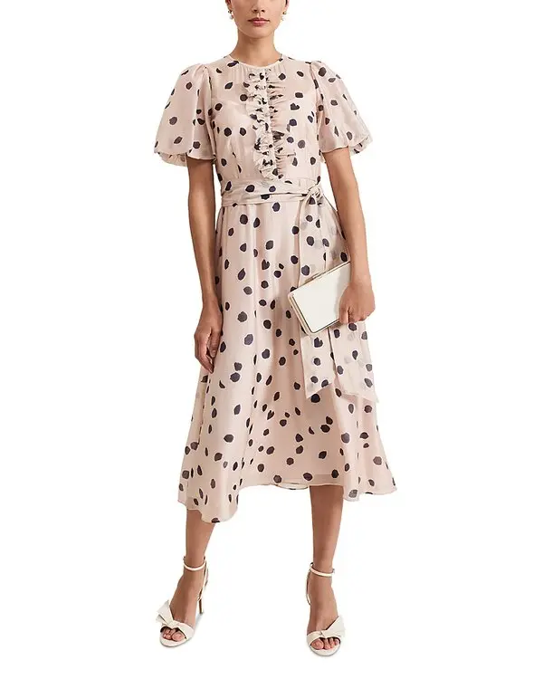 PHASE EIGHT Nicola Spot Midi Dress
