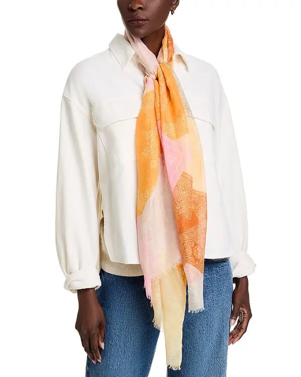 V. Fraas Bloomingdale's Patchwork Bandana Scarf Exclusive - Banana