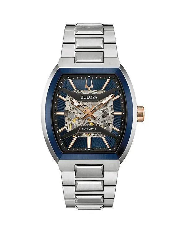 Bulova Maquina 47mm X 40mm Watch - Blue/silver