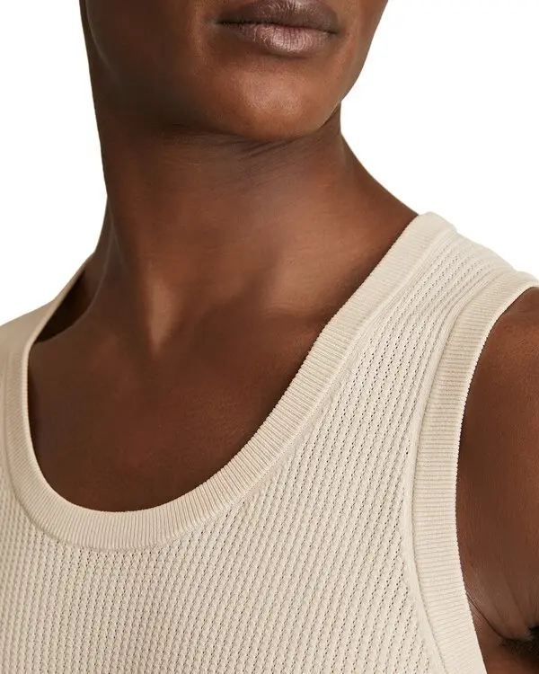 REISS Watson Sleeveless Textured Tee