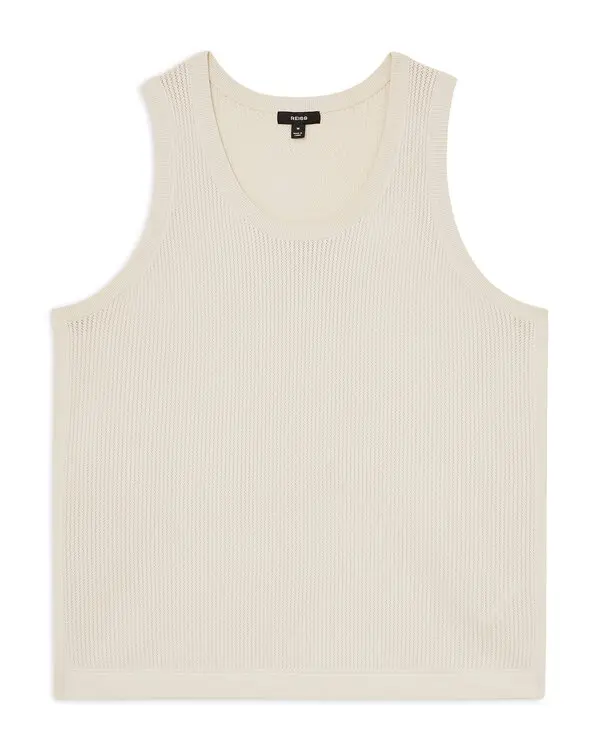 REISS Watson Sleeveless Textured Tee