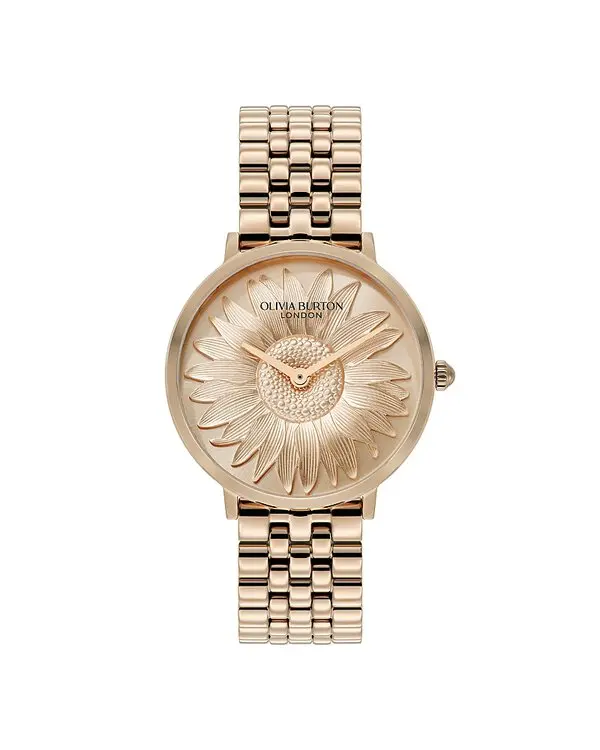 OLIVIA BURTON Sunflower Watch, 35mm - Rose Gold/rose Gold