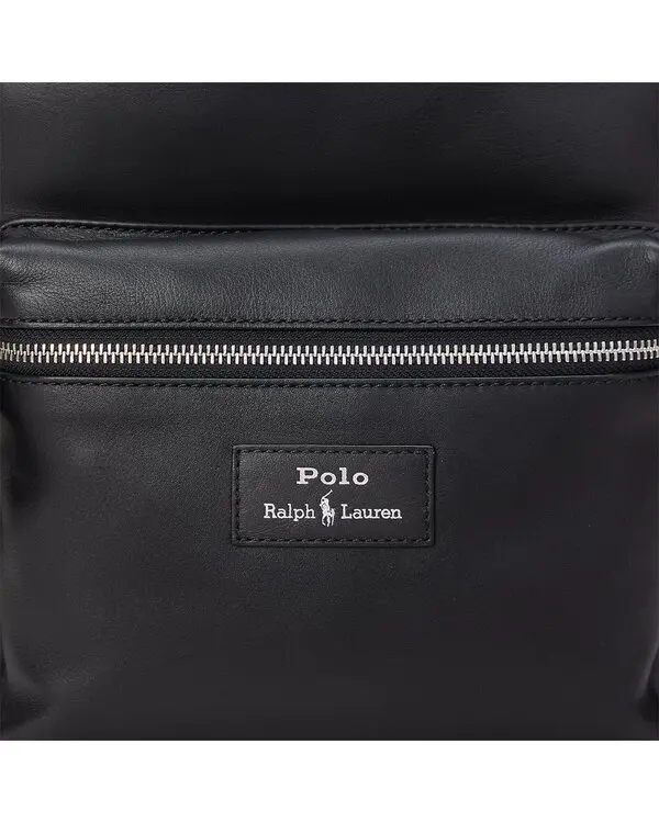 Polo Ralph Lauren Smooth Leather Backpack - Black