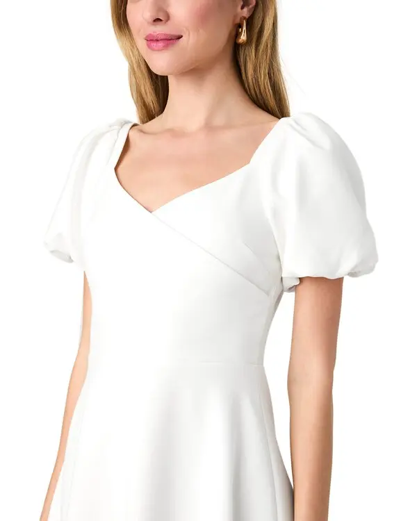 French Connection Whisper Puffed Sleeve Mini Dress