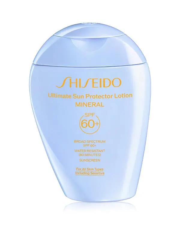 SHISEIDO Ultimate Sun Protector Lotion Mineral Spf 60+ Mineral Sunscreen For Face & Body 5 Oz - No Color