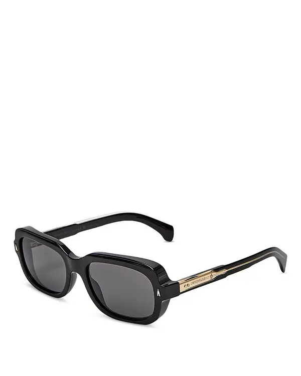 Moncler Square Sunglasses, 55mm - Shiny Black