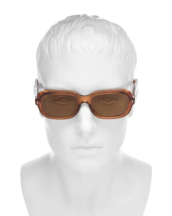 Moncler 55mm Rectangle Sunglasses
