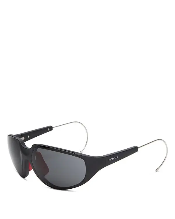 Moncler Mask Sunglasses 63mm - Matte Black