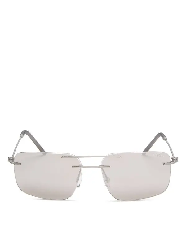 Moncler 56mm Rectangle Sunglasses
