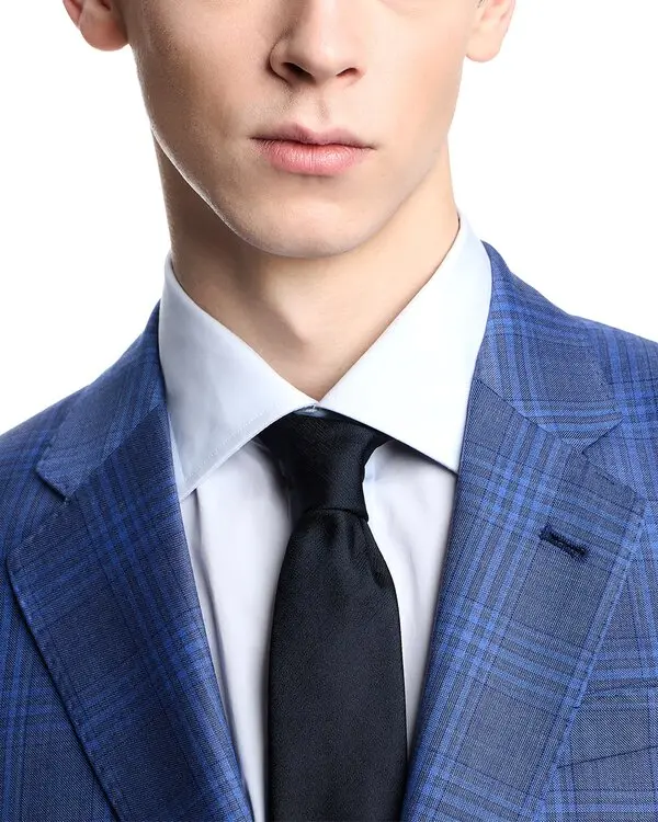 Emporio Armani Regular Fit Plaid Blazer