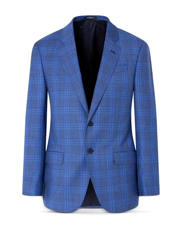 Emporio Armani Regular Fit Plaid Blazer