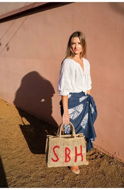 MER ST BARTHS Cotton Saline Pareo Tie-dye