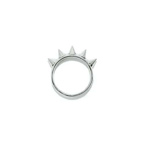 Fry Powers Spikepowers Enamel Ring - Silver