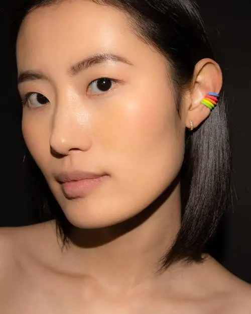 Fry Powers Neon Enamel Ear Cuff Set