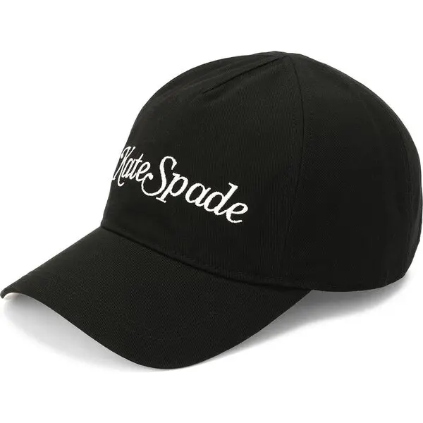 Kate Spade New York Magazine Script Twill Baseball Cap In  display picture 1