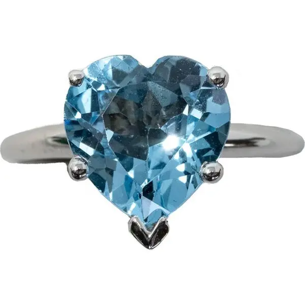 Fry Powers Heart Ring - Sky Blue Topaz