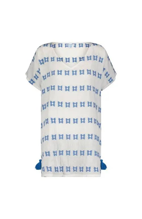 MER ST. BARTH Capucine Mini Caftan With Embroidery