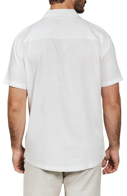 7 Diamonds Marco Floral Embroidered Camp Shirt