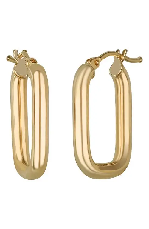 Bony Levy 14k Gold Rectangular Hoop Earrings - 14ky