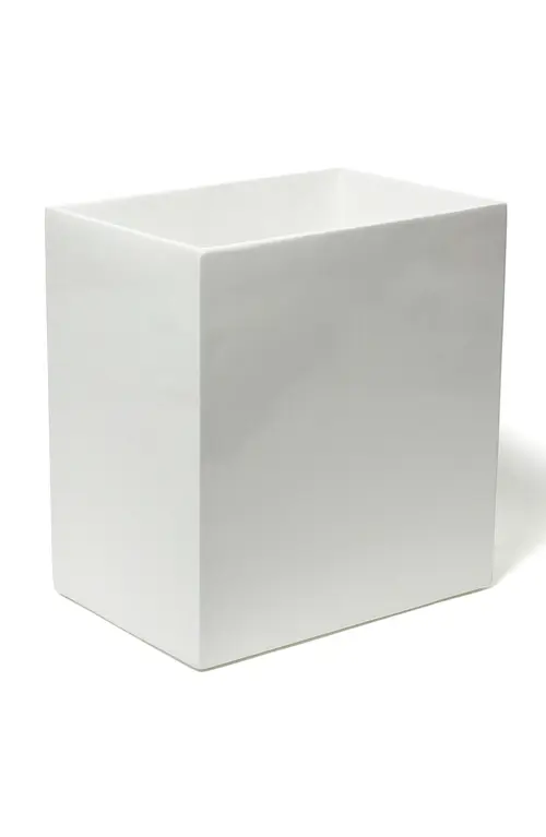 Jonathan Adler Lacquer Wastebasket - White
