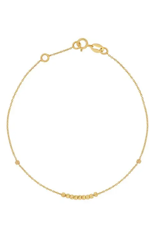 Bony Levy 14k Gold Beaded Station Bracelet - 14ky