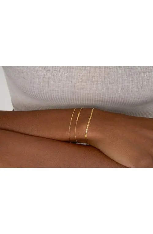 Bony Levy 14k Gold Beaded Station Bracelet