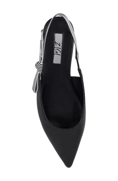 ZIGI Pointed-toe Slingback Flats