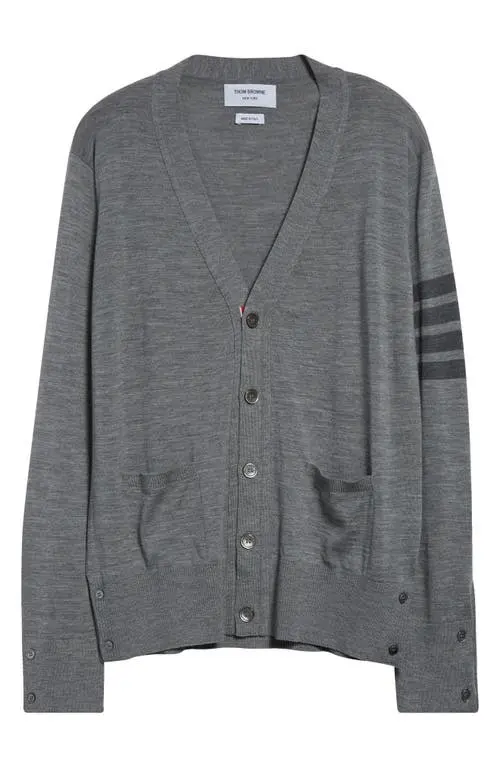 Thom Browne Classic 4-bar Virgin Wool Cardigan