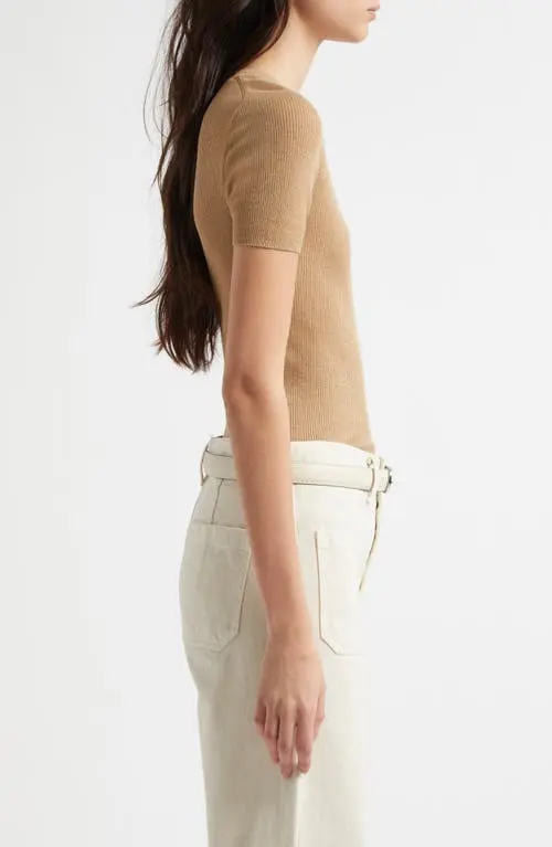 NILI LOTAN Hettie Rib Silk Sweater