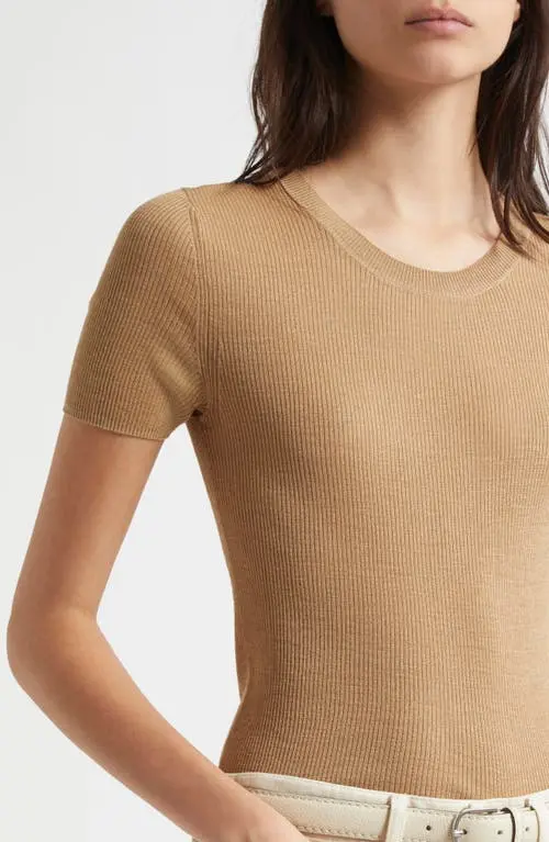 NILI LOTAN Hettie Rib Silk Sweater