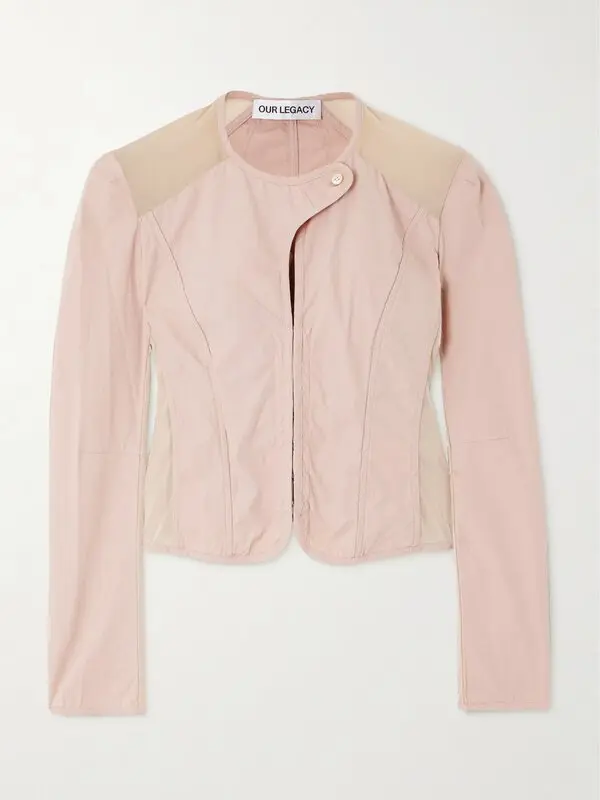 Our Legacy Cropped Cotton-canvas Jacket