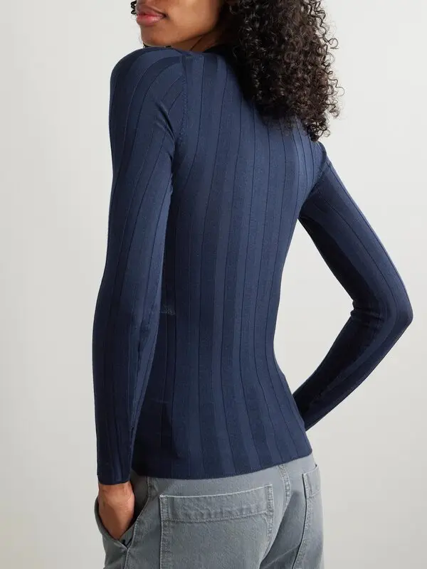 Daughter Ribbed Wool Polo Shirt