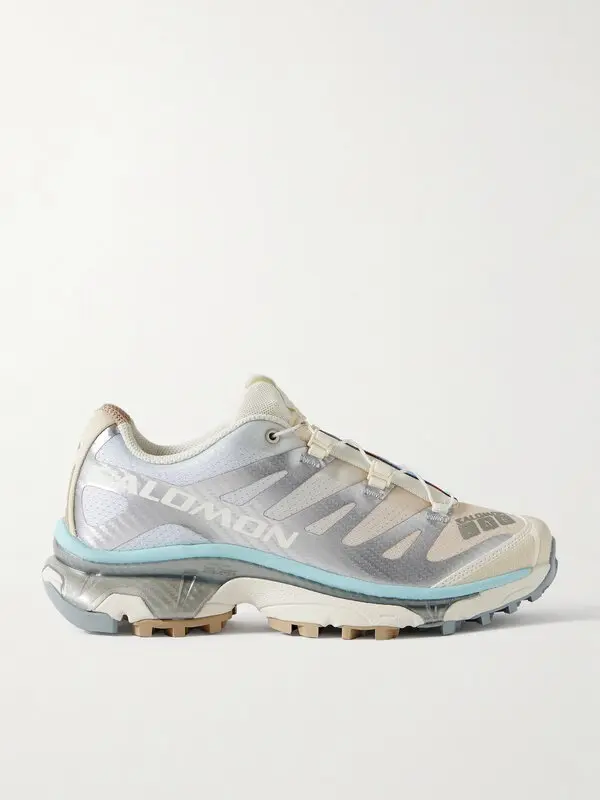 SALOMON Xt-4 Og Rubber-trimmed Mesh Sneakers - Silver