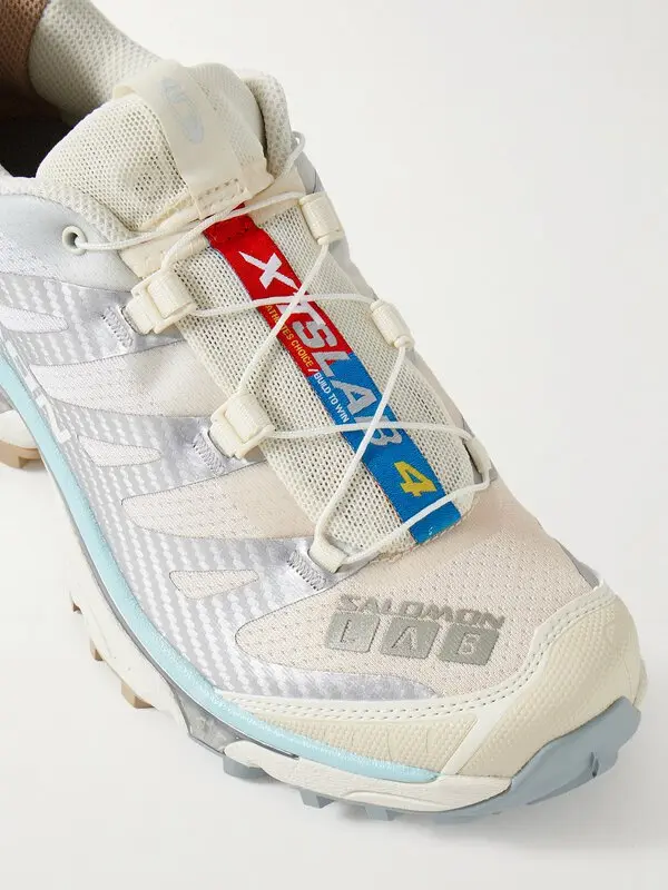 SALOMON Xt-4 Og Rubber-trimmed Mesh Sneakers - Silver