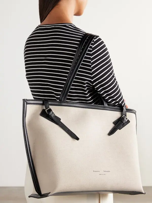 Proenza Schouler Days Leather-trimmed Canvas Tote
