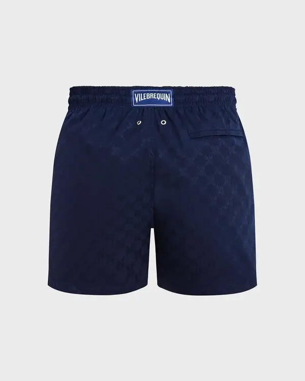 Vilebrequin Turtles Monogram Swim Trunks - Blue