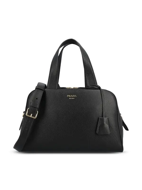 Prada Leather Handbag - Black