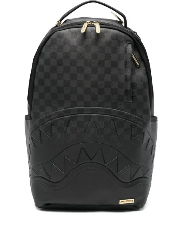 SPRAYGROUND Checkerboard Shark Backpack - Black