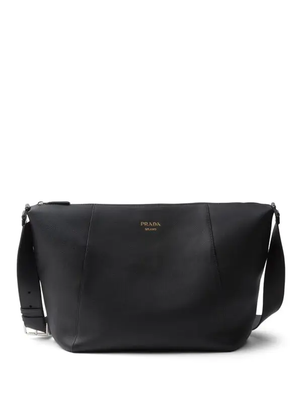 Prada Leather Shoulder Bag - Black