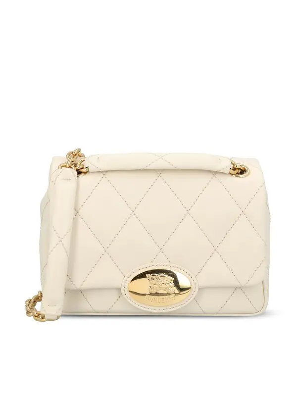 Burberry Small Leather Strand Bag - Beige