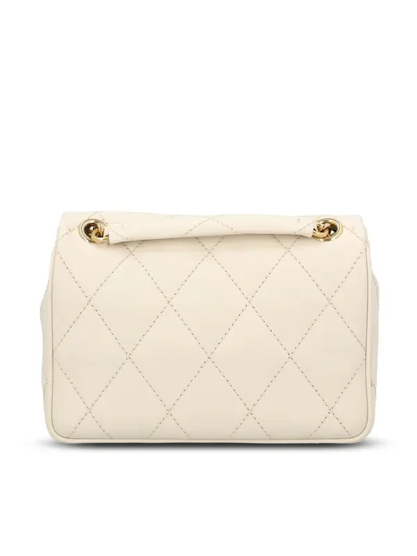 Burberry Small Leather Strand Bag - Beige