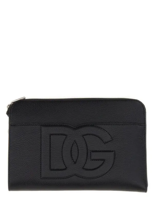 Dolce & Gabbana Leather Pouch - Black